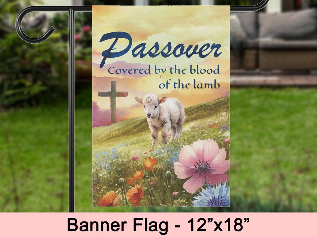Passover Garden Flag, Passover Banner, Passover Decoration, Passover ...