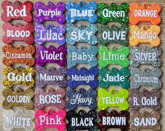 Neutral Color Pet Dog ID Tag - Etsy