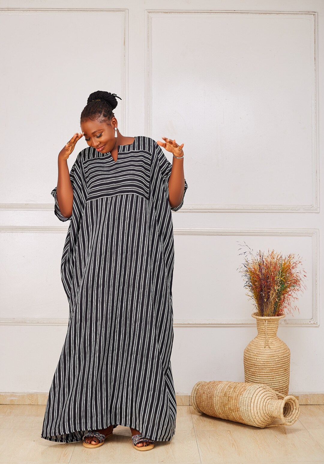 ELLA Striped Boubou| Women Clothing| Ready-to-wear| Women Fashion - Etsy
