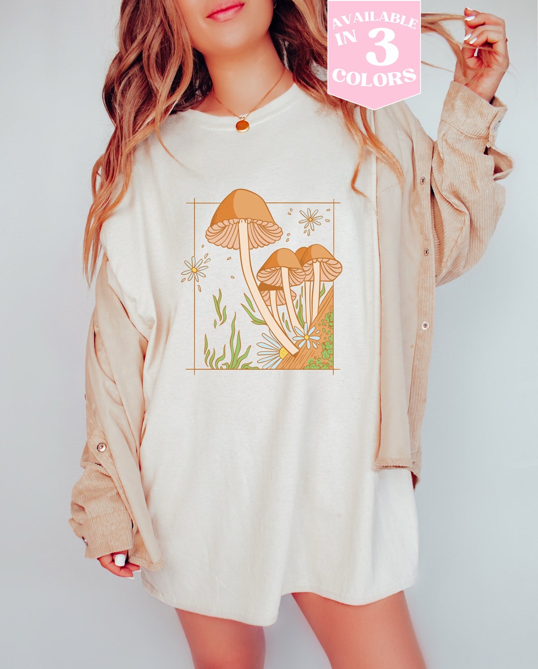 Cute Mushroom Shirt Cottage Core Shirt Fungi Tshirt Gift - Etsy