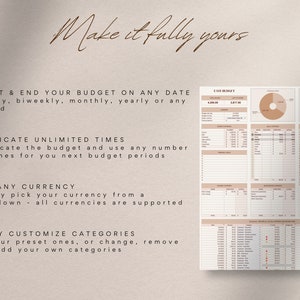 Easy Budget Planner, One Page Budget, Google Sheets Budget Planner ...