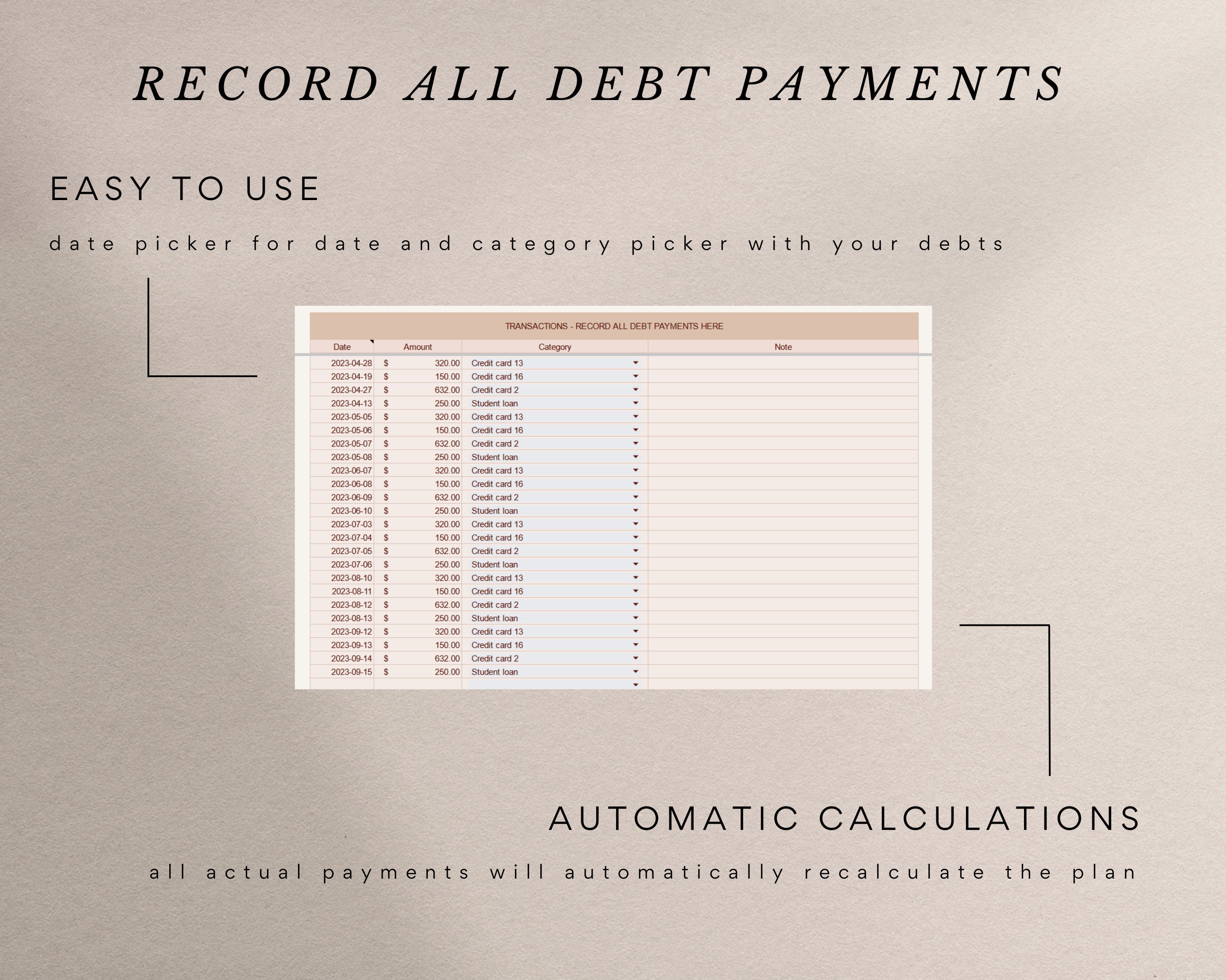 Debt Snowball Planner, Excel Budget Planner, Budget Template, Debt ...
