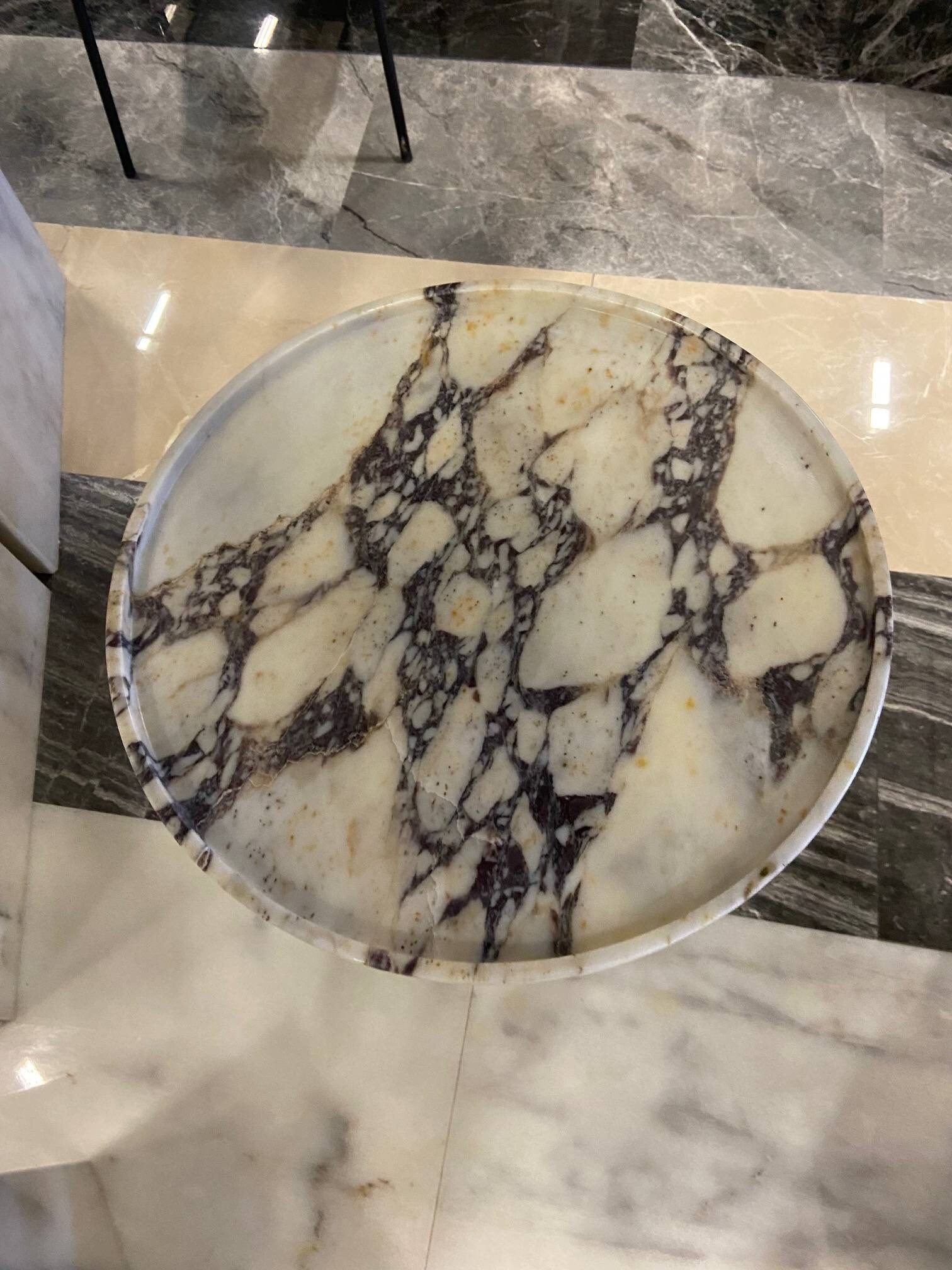 Calacatta Viola Marble Coffe Table, Marble Side Table, Custom Order ...