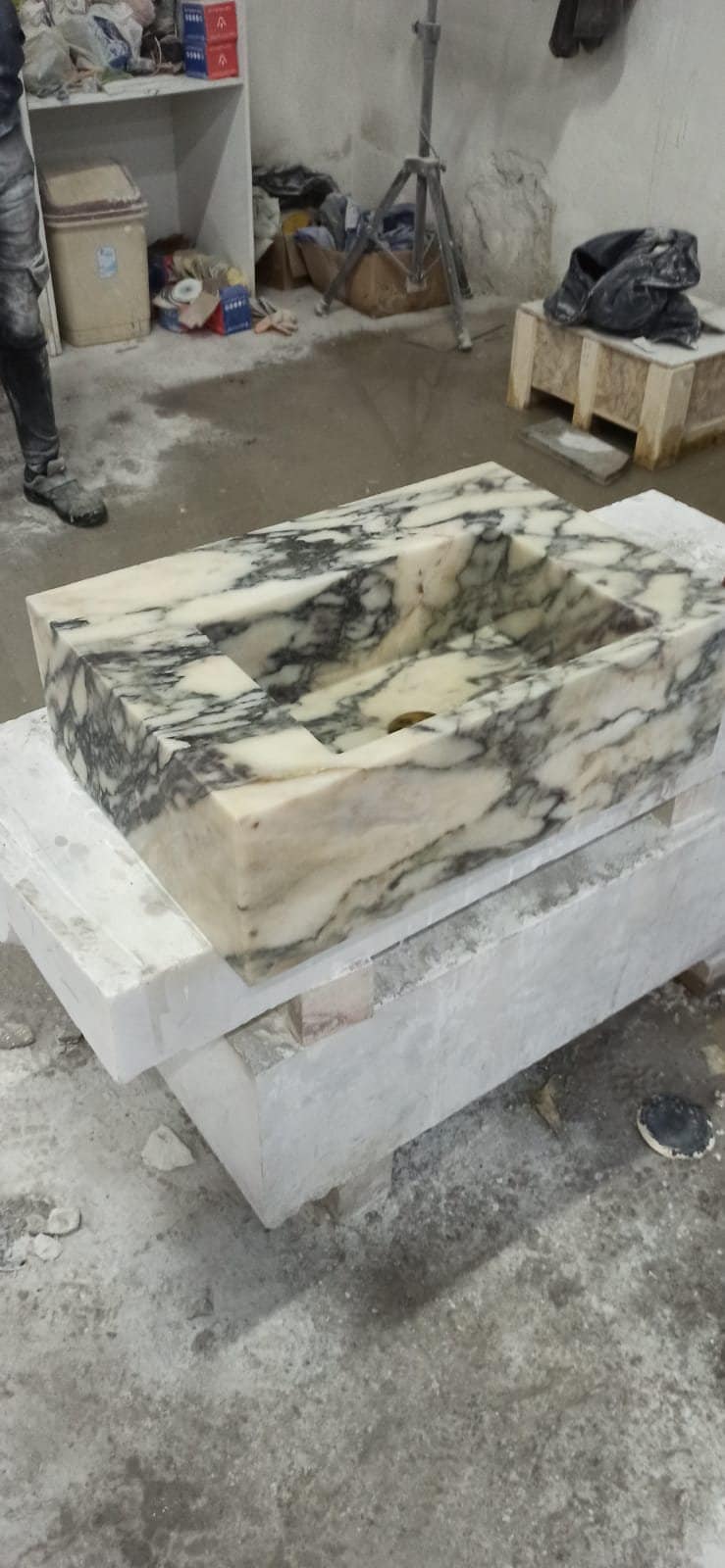 Calacatta Violet Marble Sink Basin, Handmade Marble Vanity, Custom ...