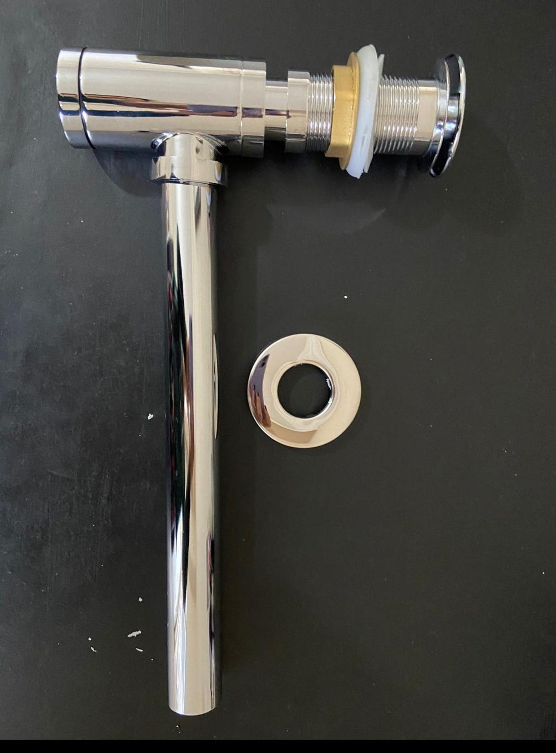 Brass Michel P-trap Set, Light Gold Brass Drain Pipe - Etsy