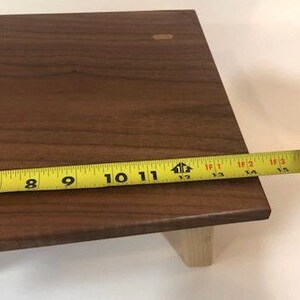 Mini Desk/ Tiny Table / Laptop Stand -- Light Walnut and Maple Wood ...