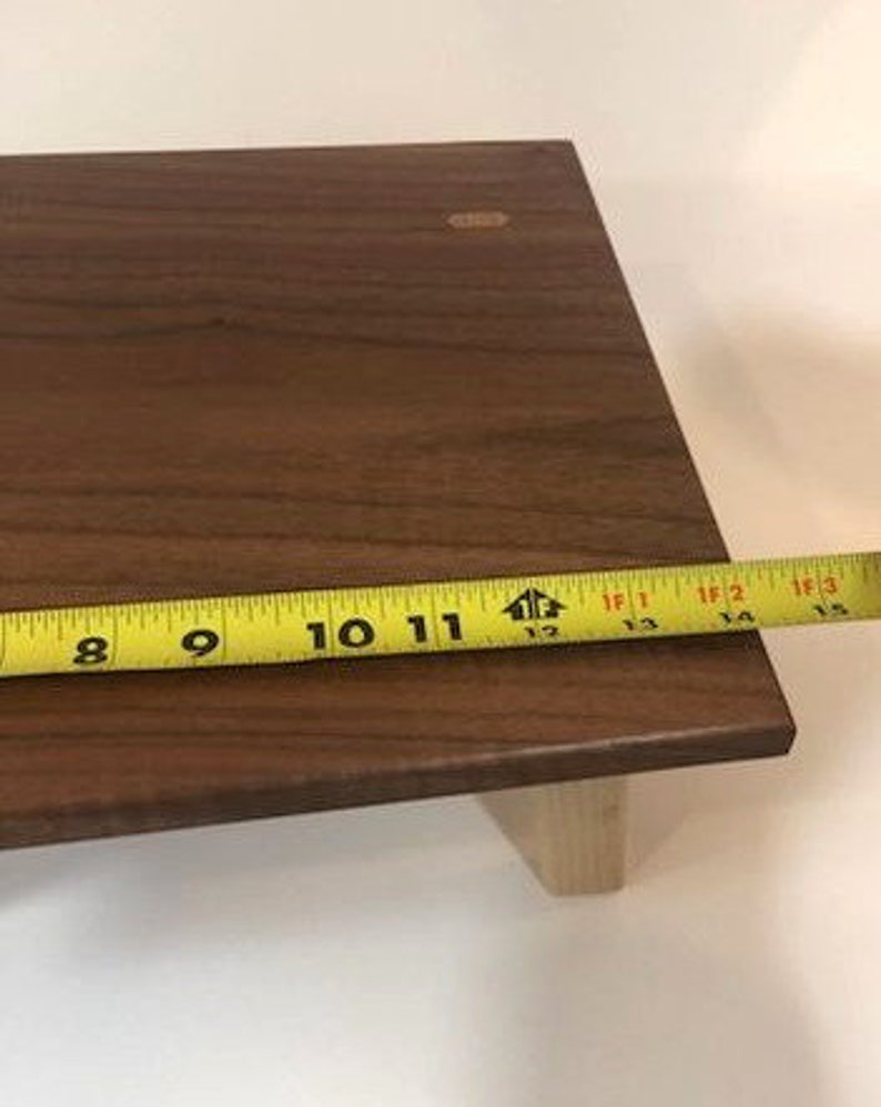 Mini Desk/ Tiny Table / Laptop Stand -- Light Walnut and Maple Wood ...
