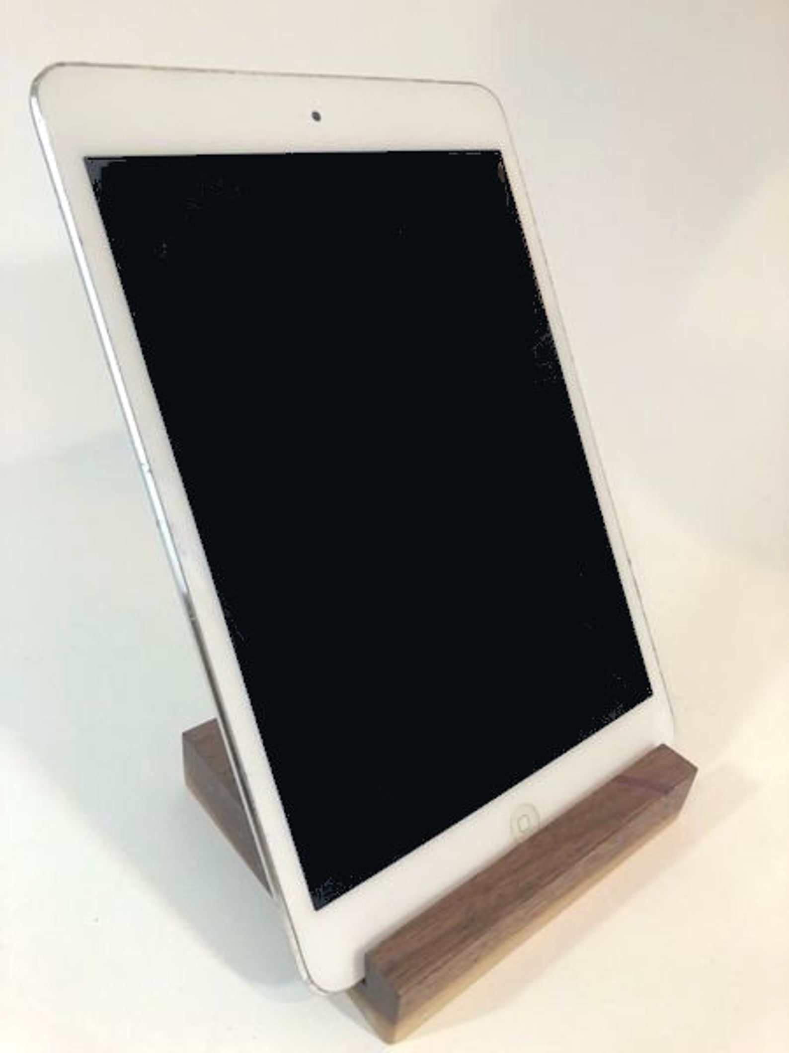 Phone & Tablet Stand - Rustic Walnut and Bloodwood Inlay - Etsy