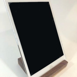 Phone & Tablet Stand - Rustic Walnut and Bloodwood Inlay - Etsy