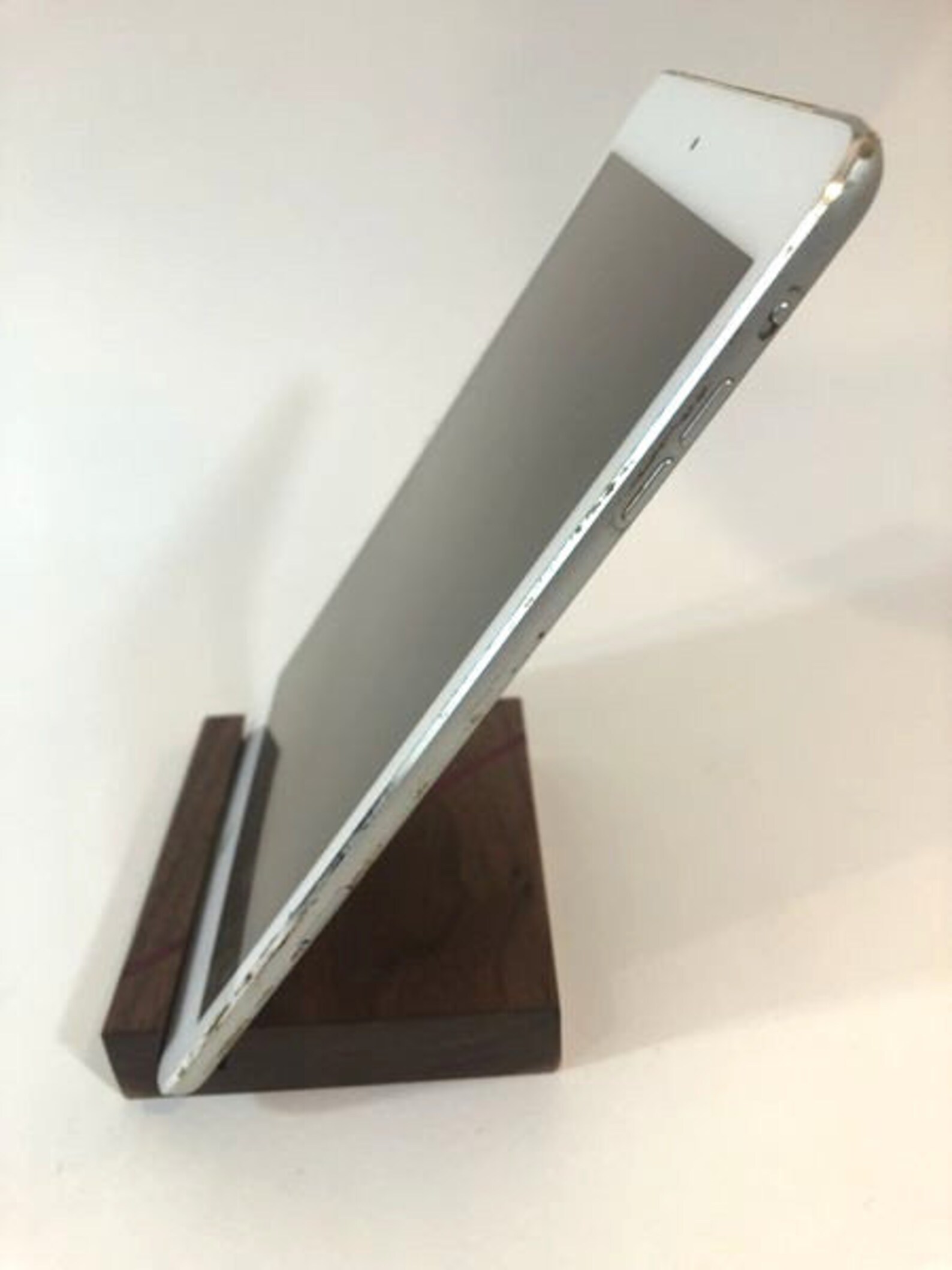 Phone & Tablet Stand - Rustic Walnut and Bloodwood Inlay - Etsy