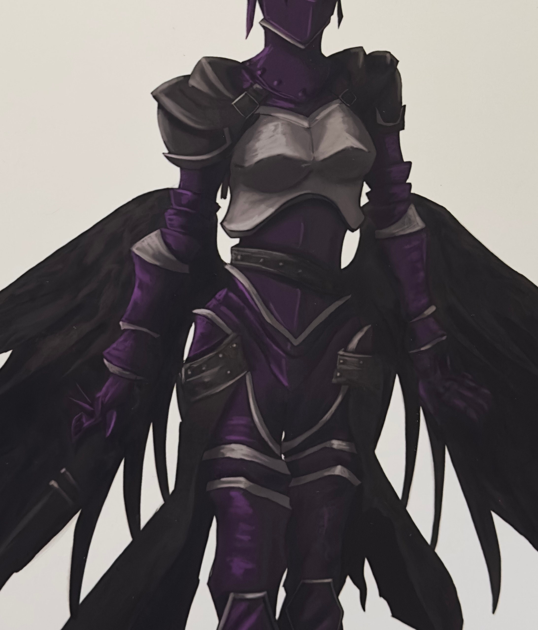 ALBEDO Overlord Poster ARMOUR Art Print overlord Inspired Artwork ...