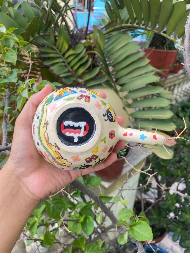 Anime Ceramic Cup Studio Ghibli Themed Cup Peek a Boo Cup Handmade ...