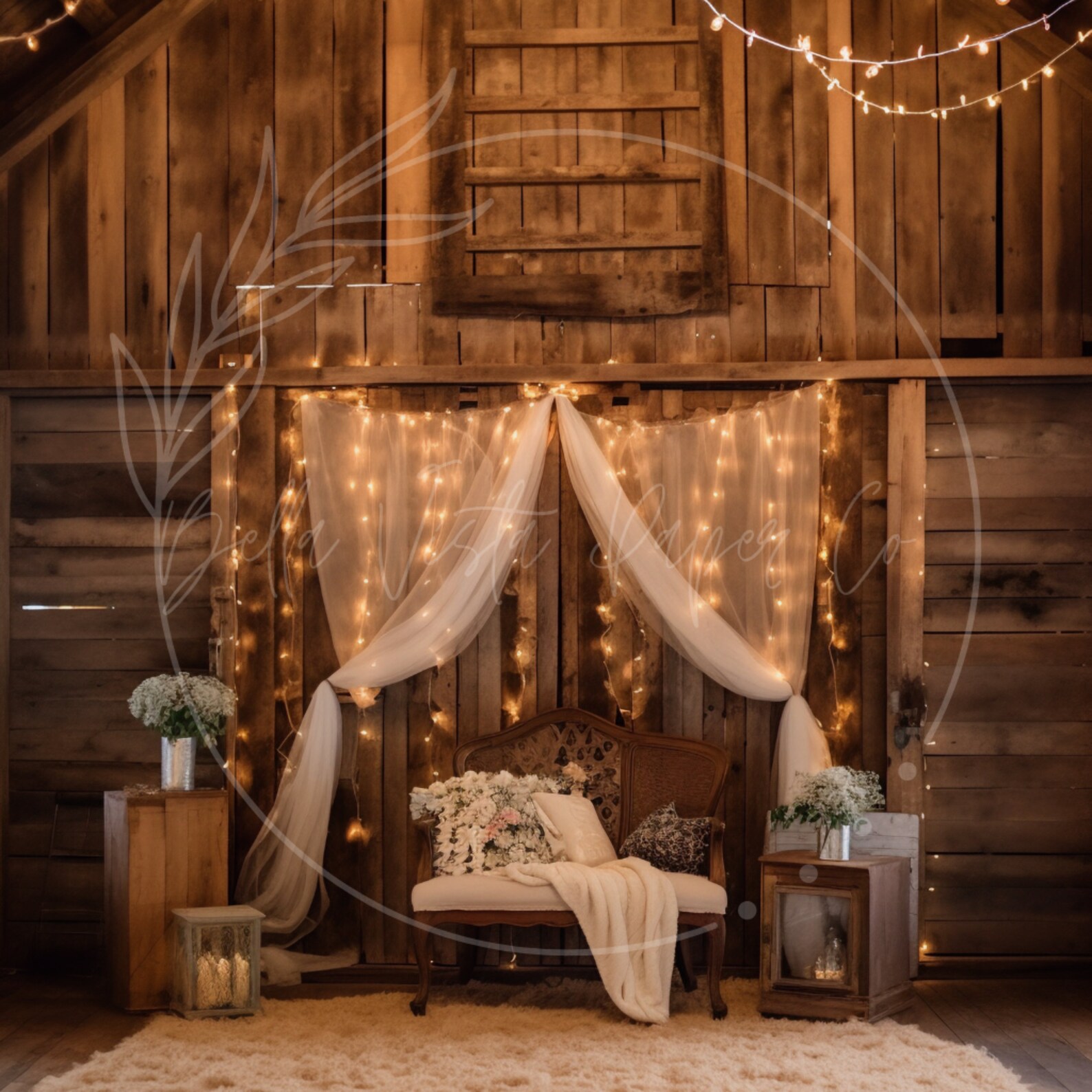 20 Cozy Barn Digital Backdrops, Farmhouse Digital Backdrop Overlays ...