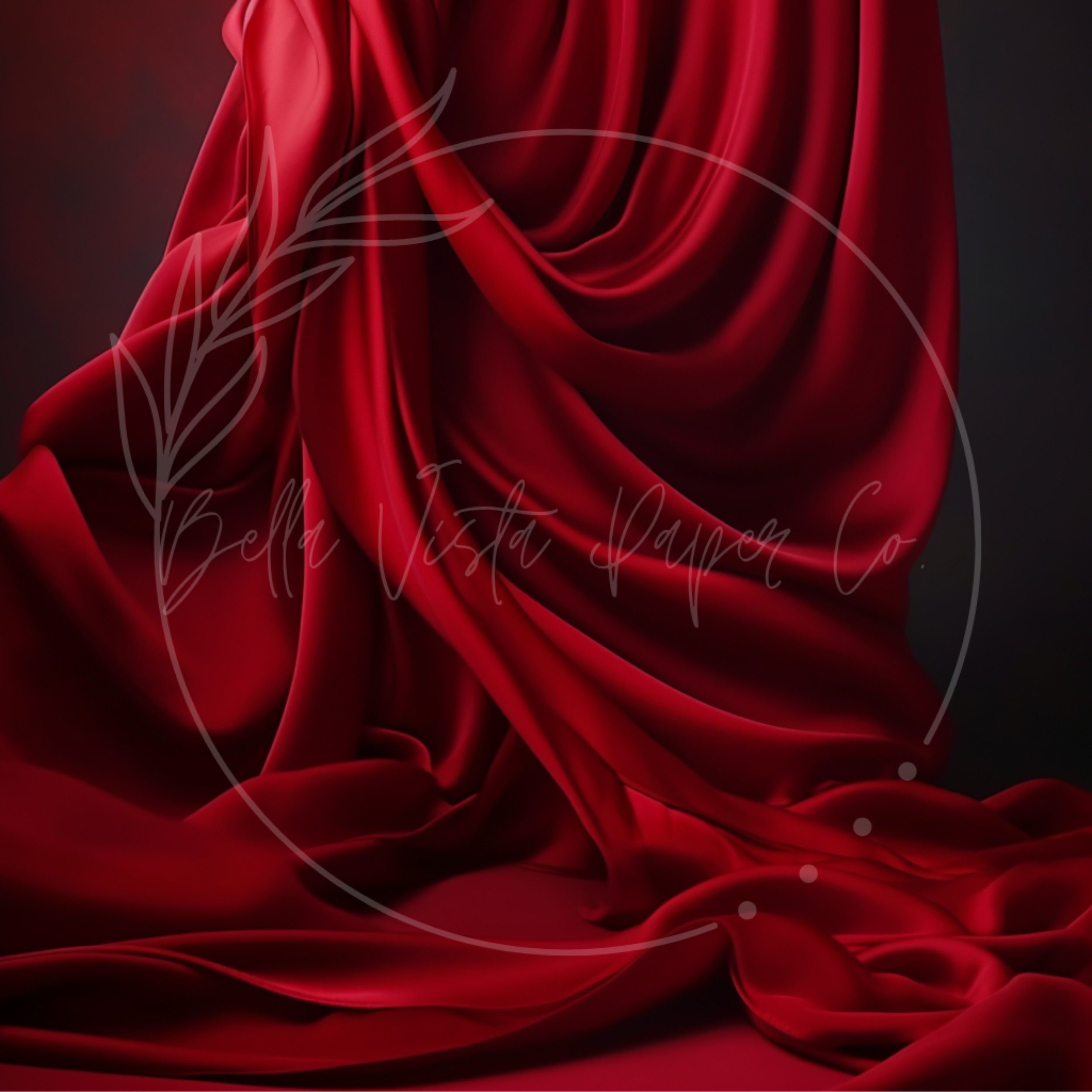 Romantic Red Silk Digital Backdrops, Maternity Boudoir Digital Backdrop ...