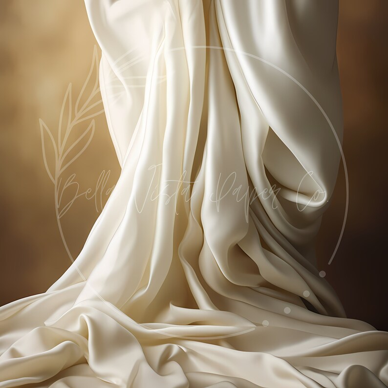 Elegant Ivory Silk Digital Backdrops Maternity Boudoir - Etsy
