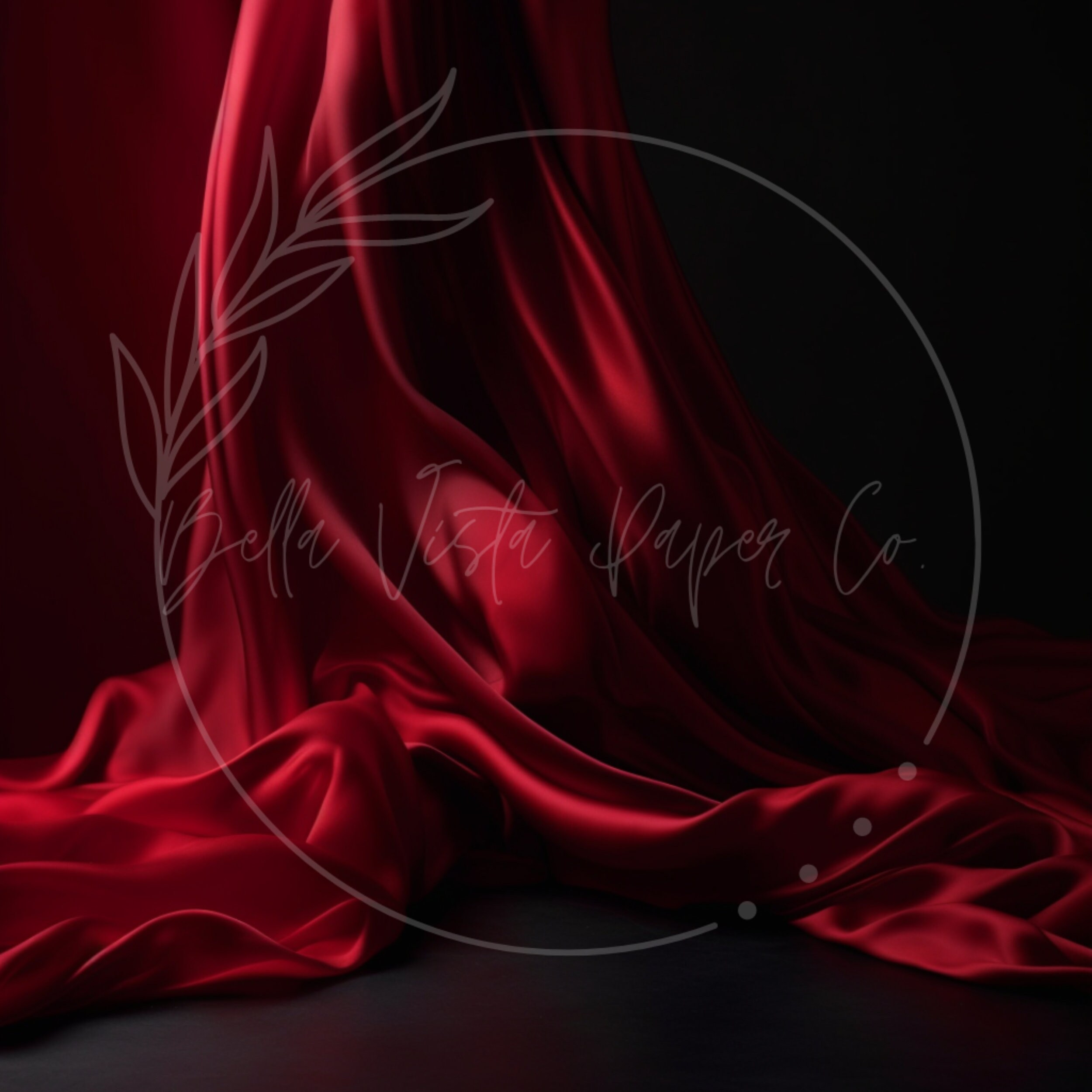 Romantic Red Silk Digital Backdrops, Maternity Boudoir Digital Backdrop ...
