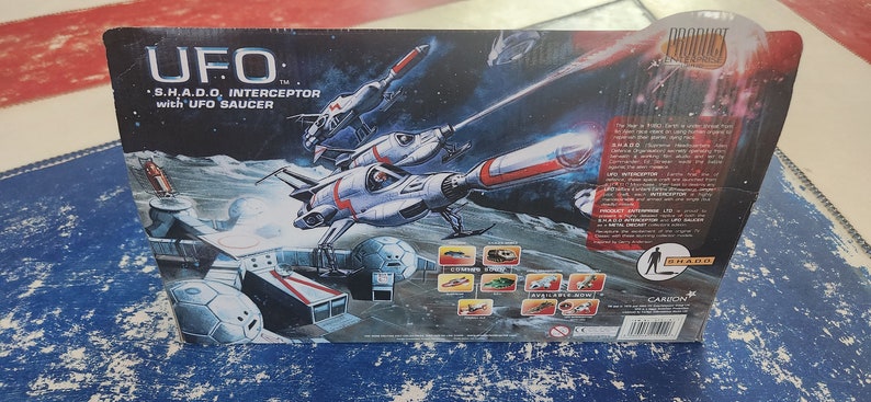 Gerry Anderson UFO S.H.A.D.O. Moonbase Interceptor With UFO Saucer Die ...