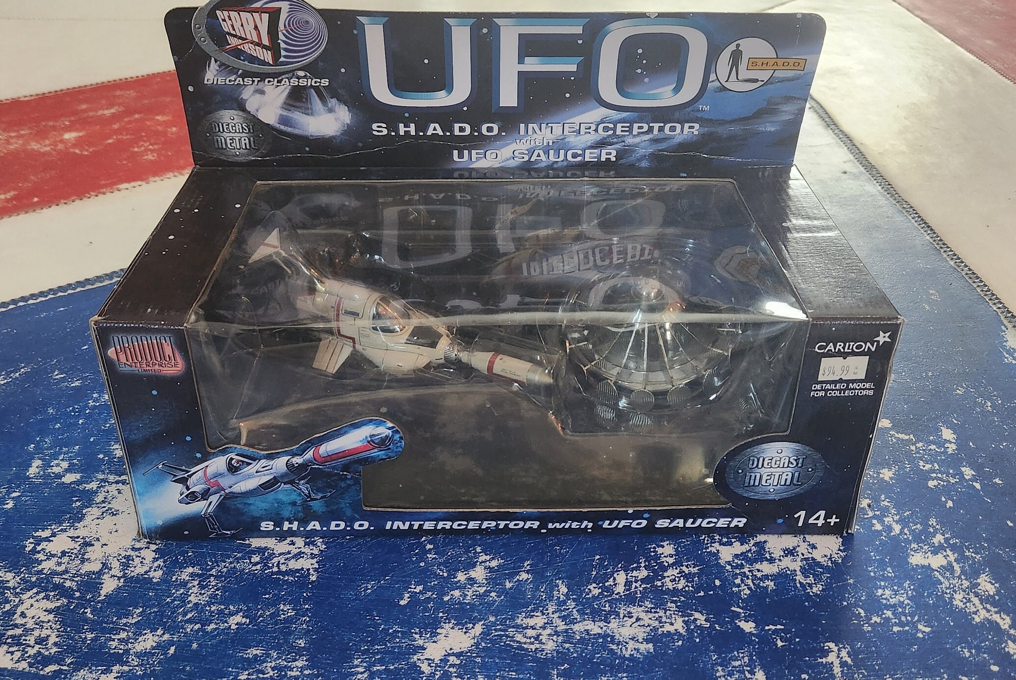 Gerry Anderson UFO S.H.A.D.O. Moonbase Interceptor With UFO Saucer Die ...