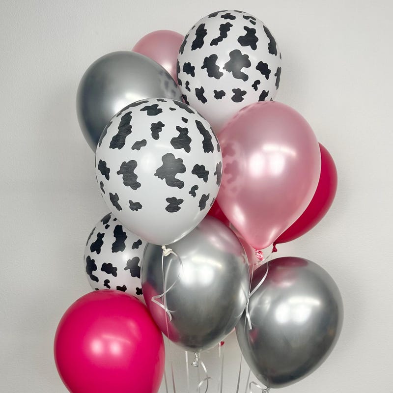 Cow Print Balloons - Etsy