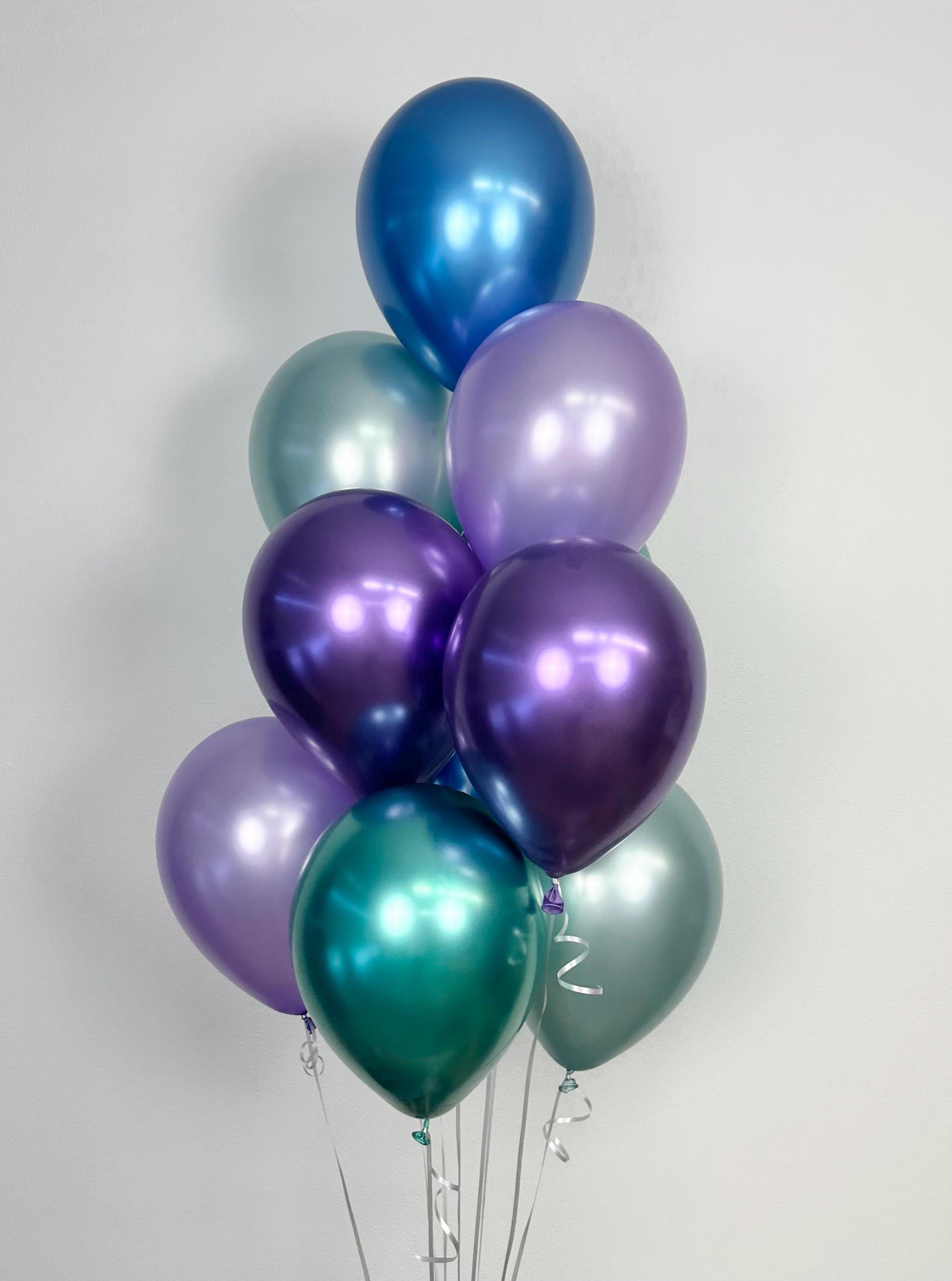 Mermaid Balloon Bouquet: Under the Sea Party Decor, Pearl and Chrome ...