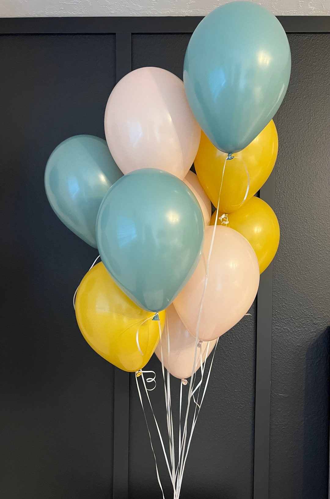 Balloon Bouquet, 11 Neutral Boho Balloons, Bridal Shower, Baby Shower ...