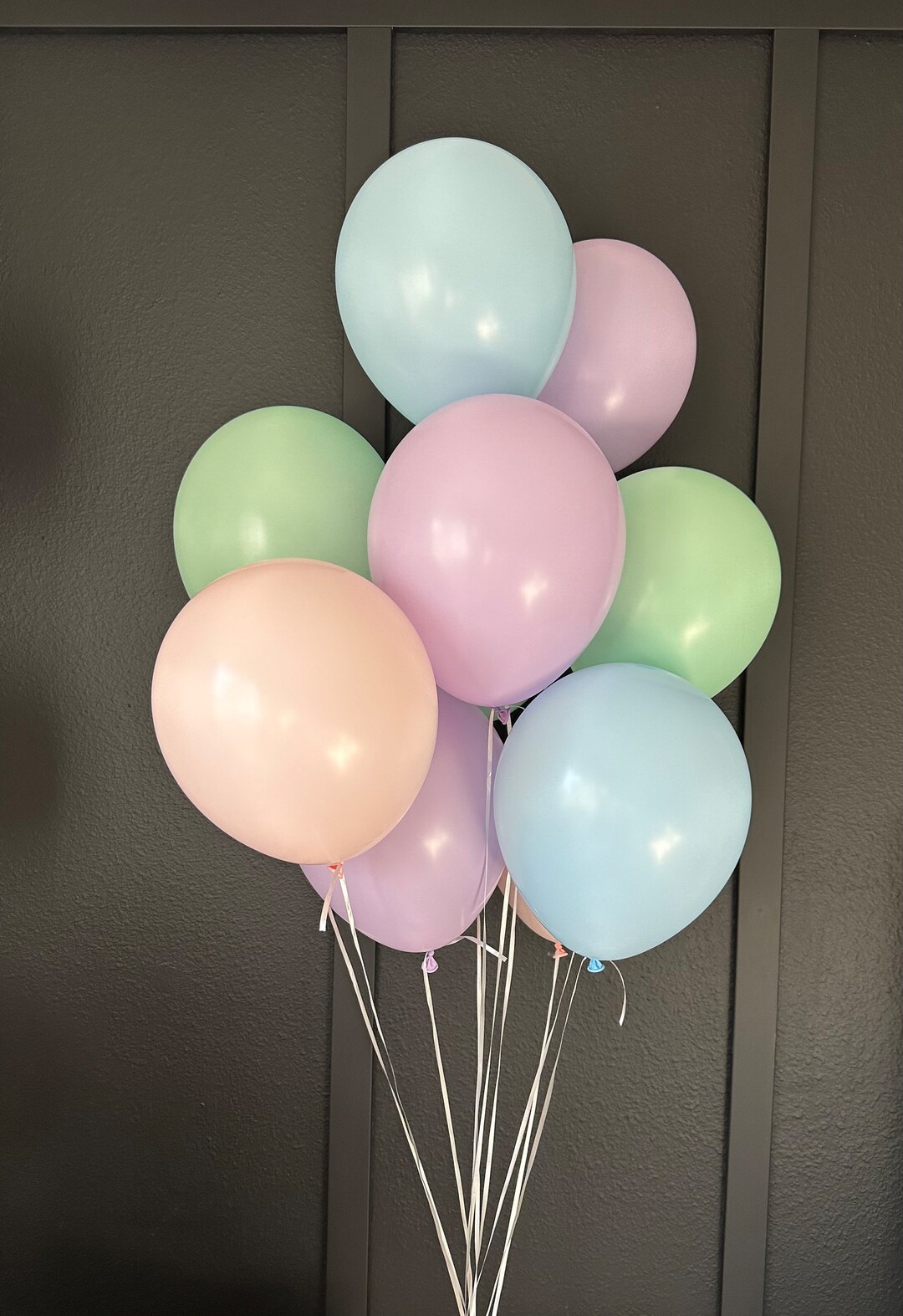 Balloon Bouquet, 11 Spring Balloons, Pastel Matte Birthday Balloons ...