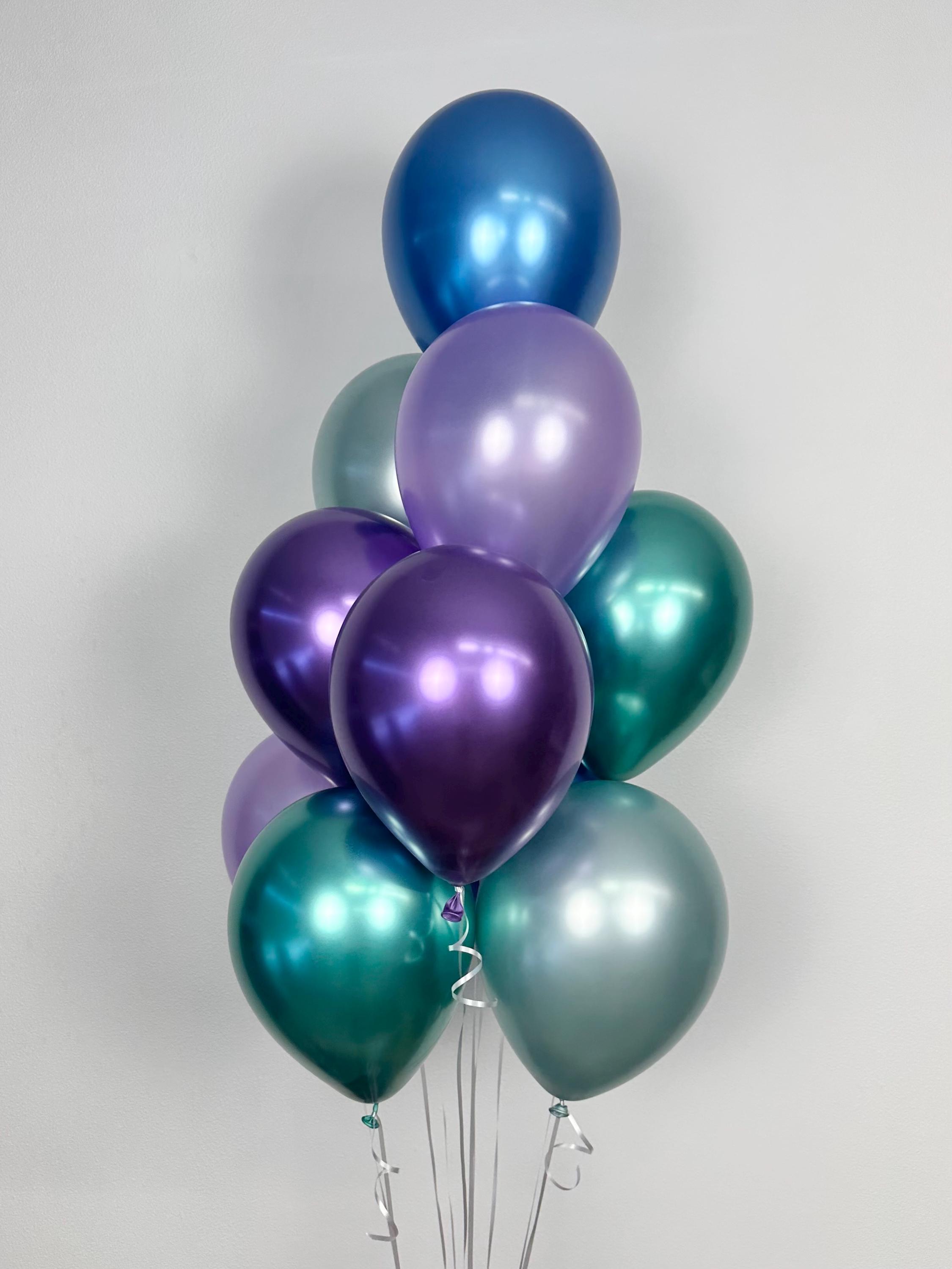 Mermaid Balloon Bouquet: Under the Sea Party Decor, Pearl and Chrome ...