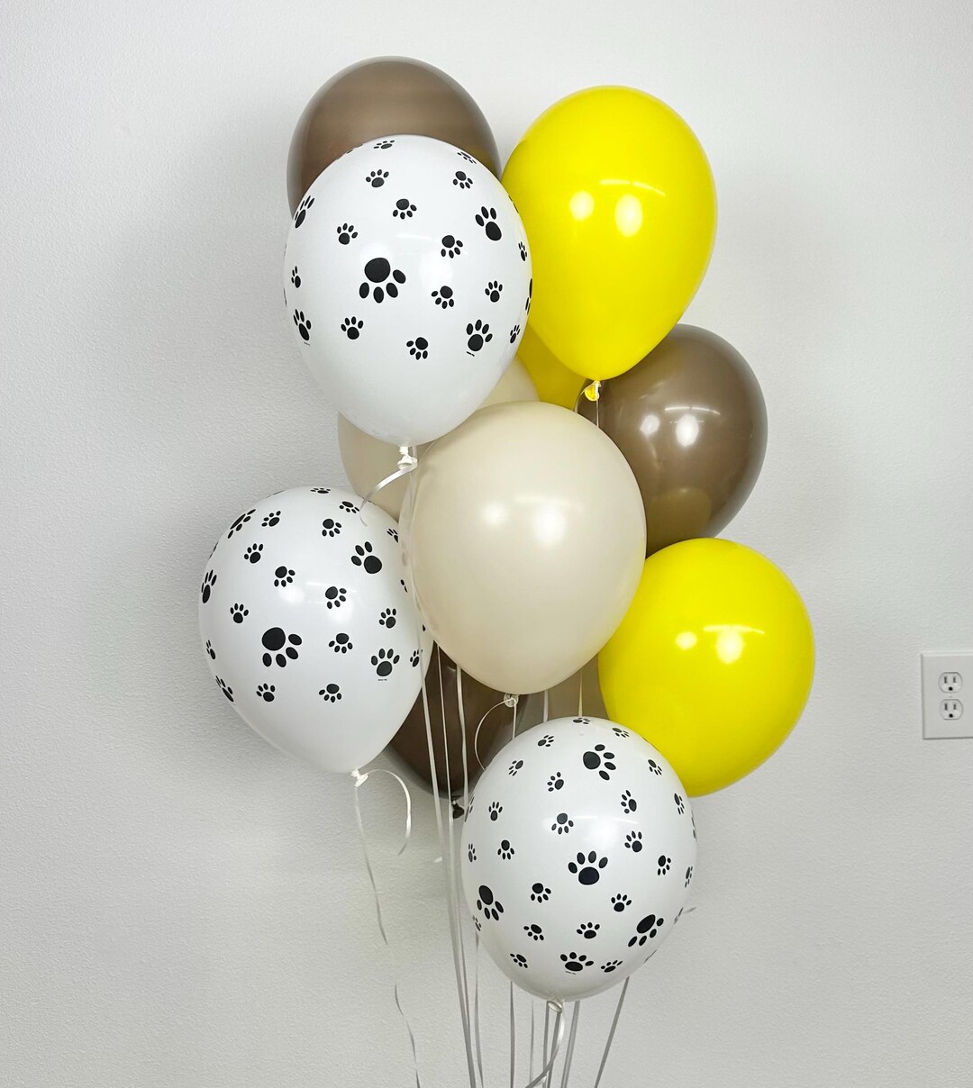 Paw Patrol Birthday Balloons: Rubble Inspired Party Decor - 12pc - Etsy
