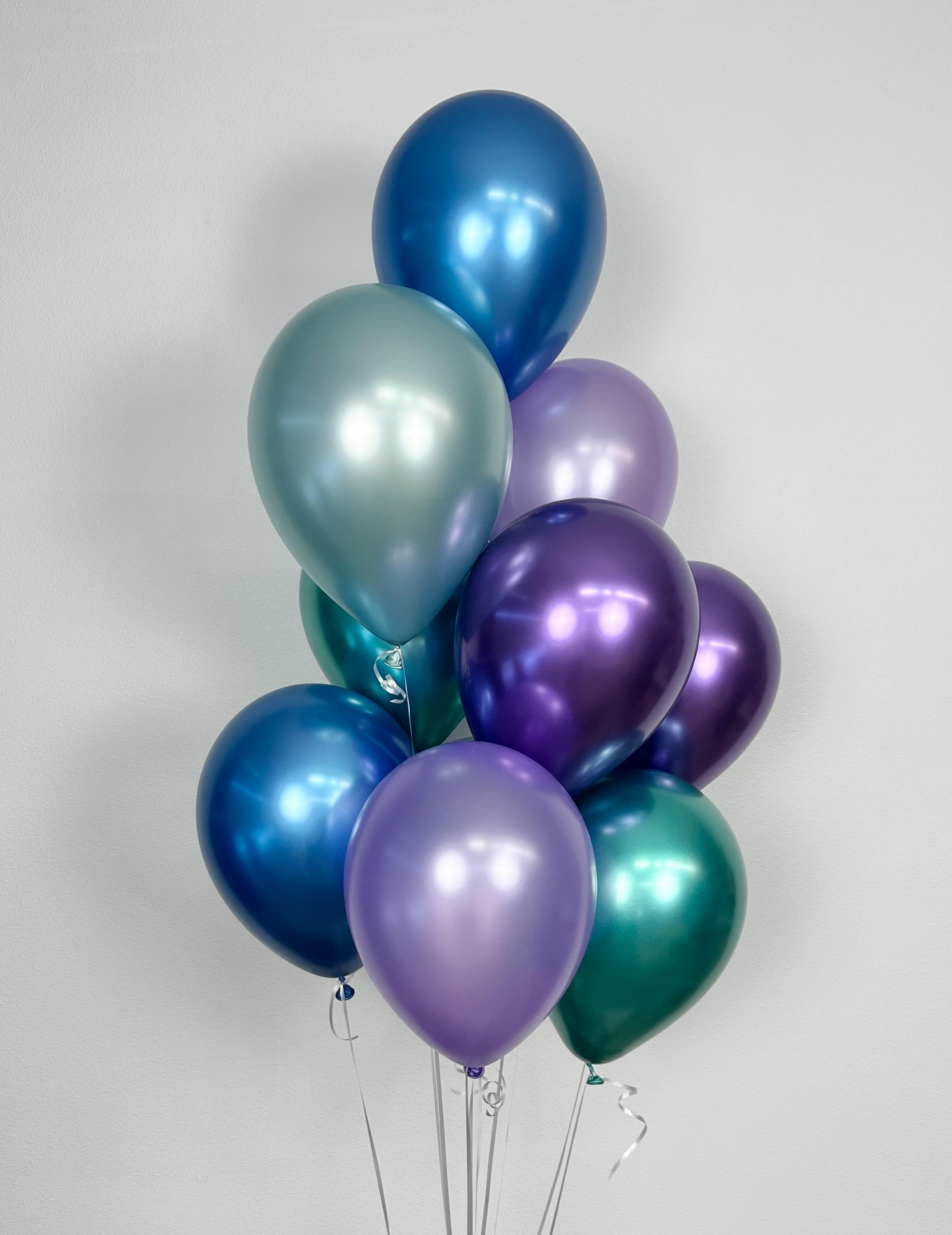 Mermaid Balloon Bouquet: Under the Sea Party Decor, Pearl and Chrome ...
