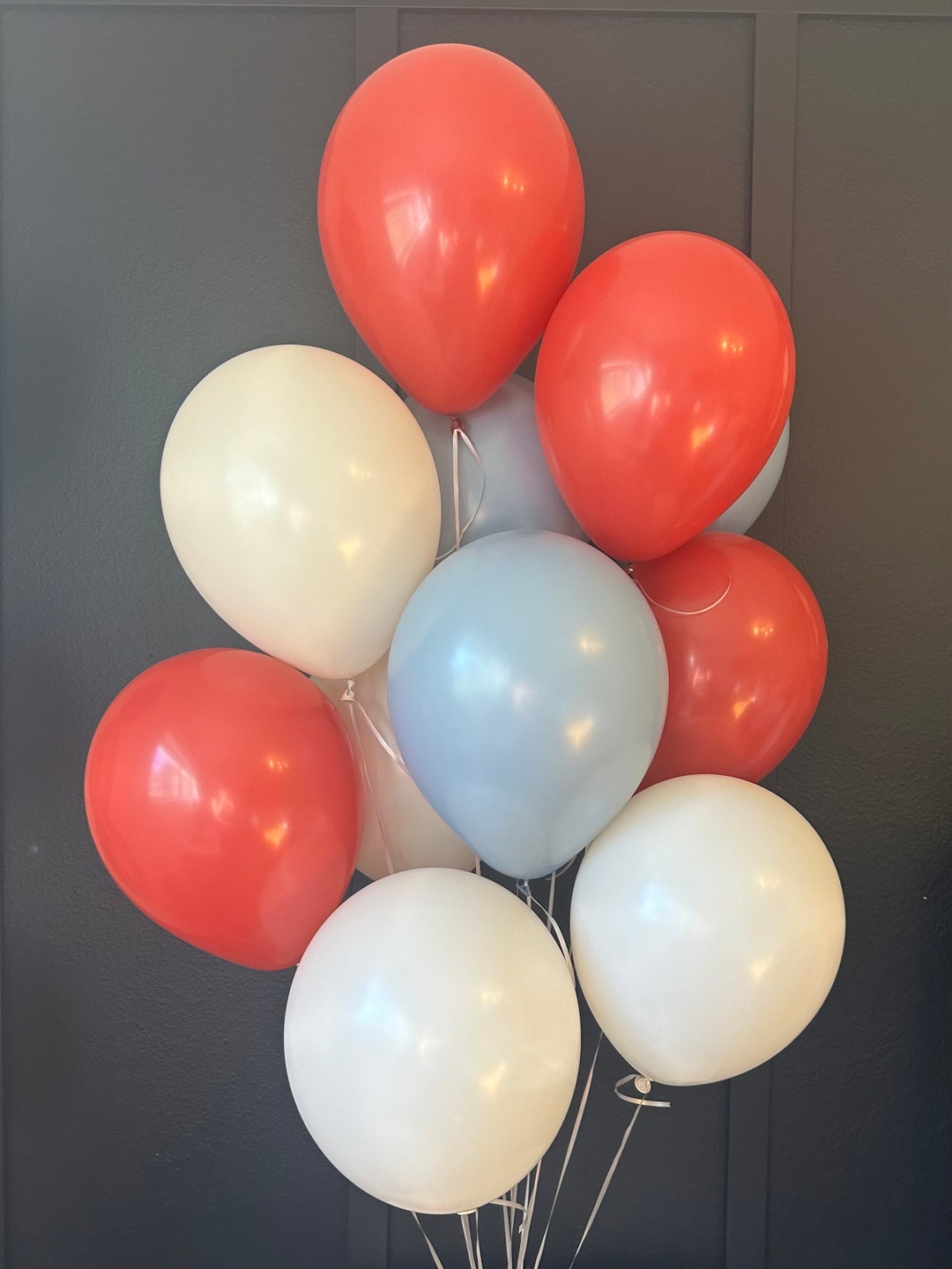 Boho Baseball Balloons: Red, White & Blue Party Decor - Etsy