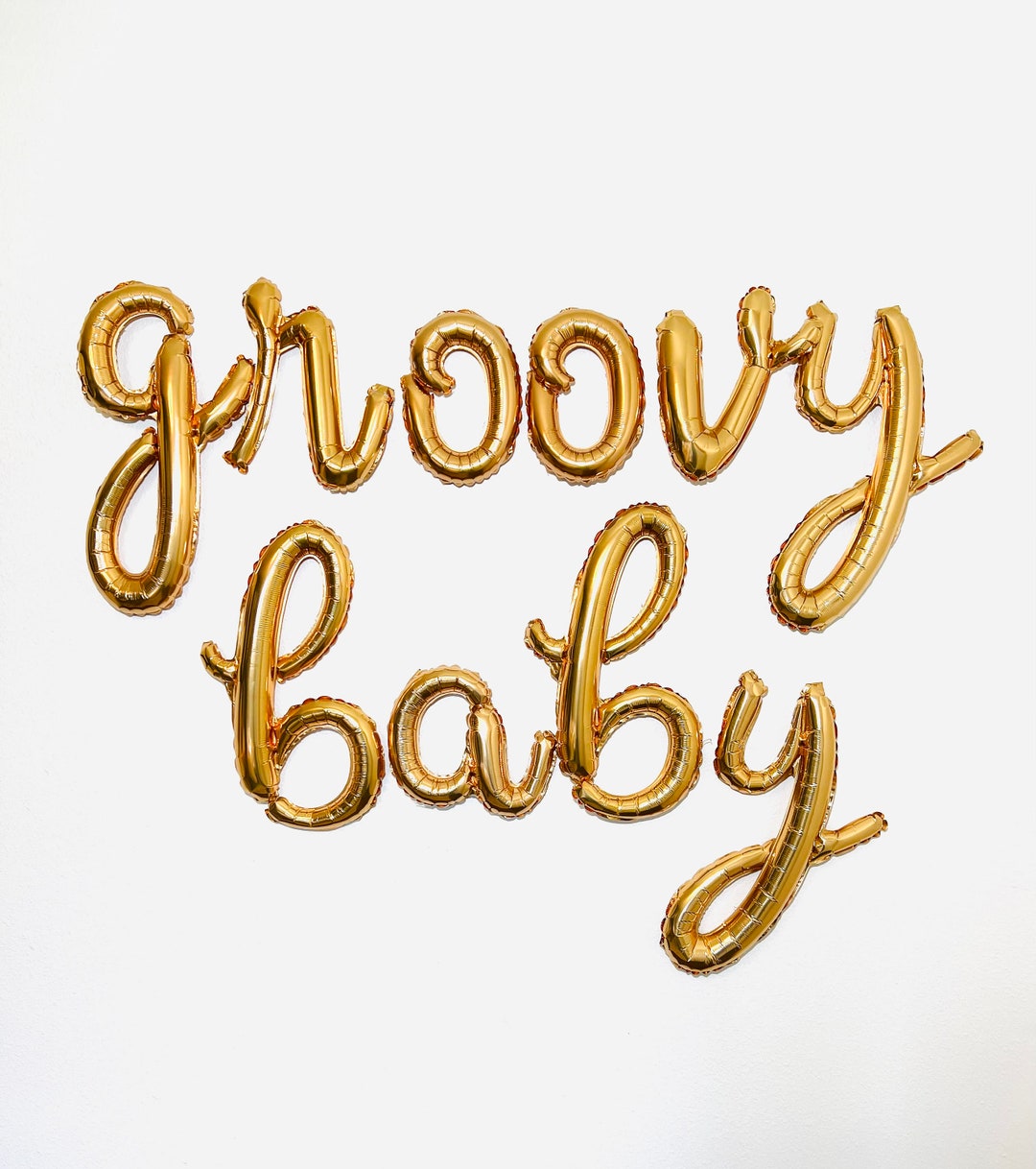 Groovy Baby Balloons, Groovy Baby Script Balloons, Groovy Baby Shower ...