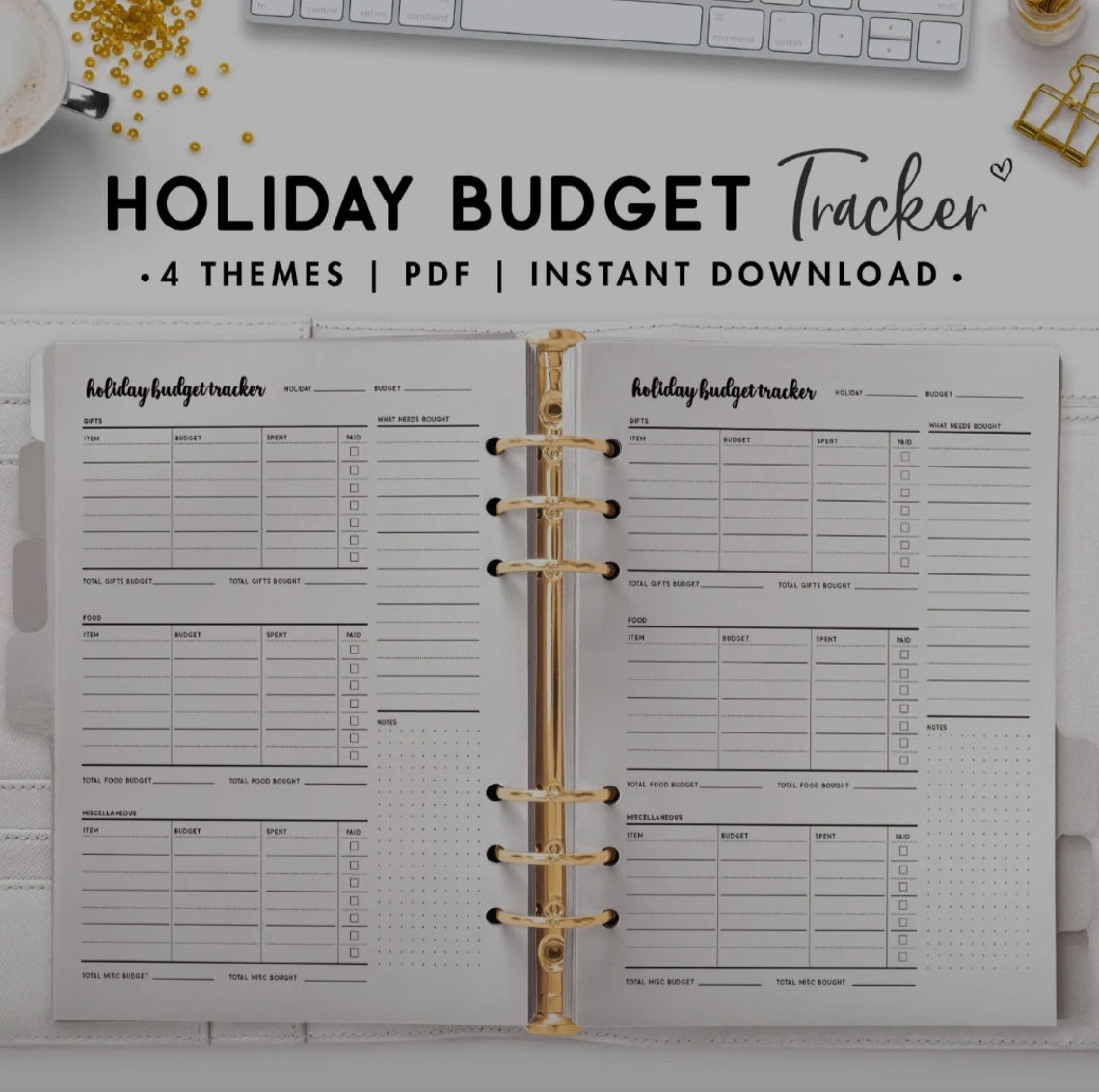 Holiday Budget Tracker - Etsy