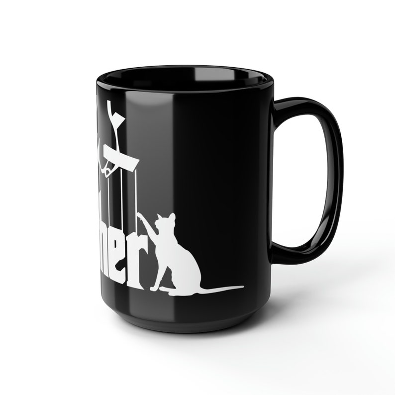 The Cat Father, Black Mug, 15oz, Catfather - Etsy