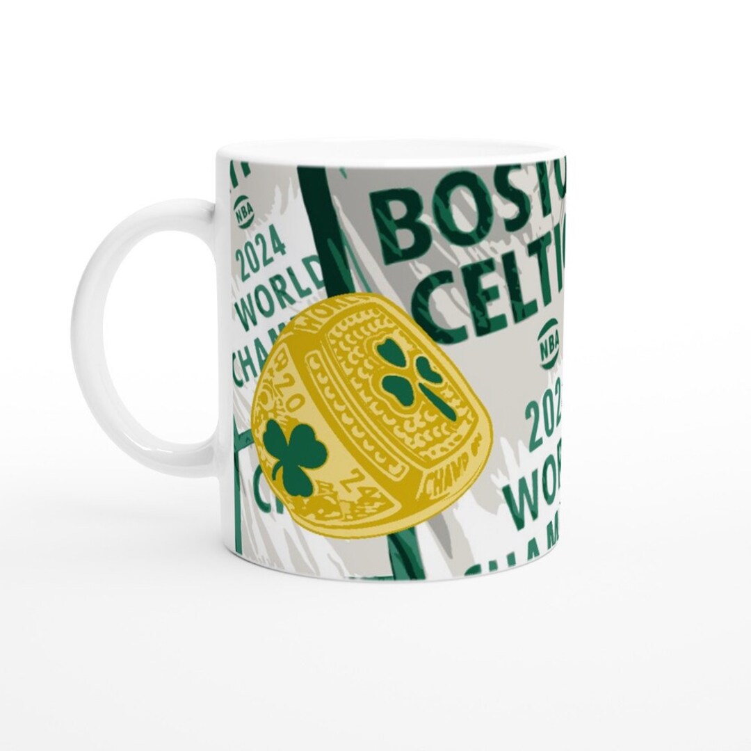 Boston Celtics Championship White 11oz Ceramic Mug - Etsy
