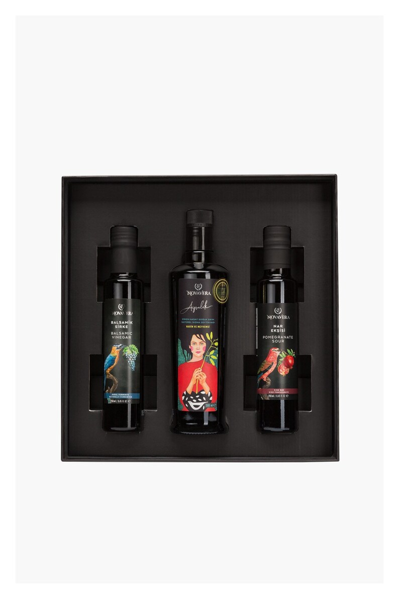 Olive Oil Gift Set, Cold Pressed at 20C From Premium Olives of Turkey ...
