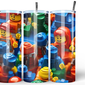 Lego_men_1, 20 Oz Skinny Tumbler Seamless Sublimation Design, Straight ...