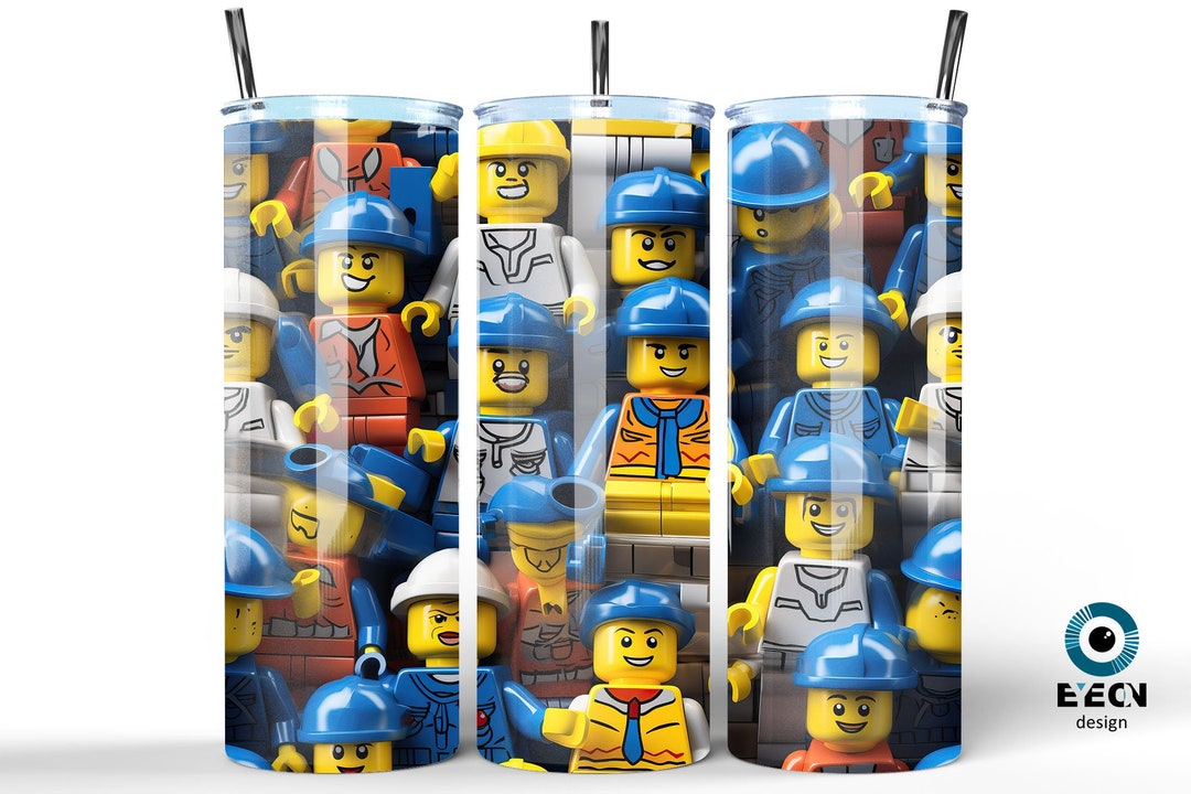 Lego_men_2 20 Oz Skinny Tumbler Seamless Sublimation Design - Etsy ...