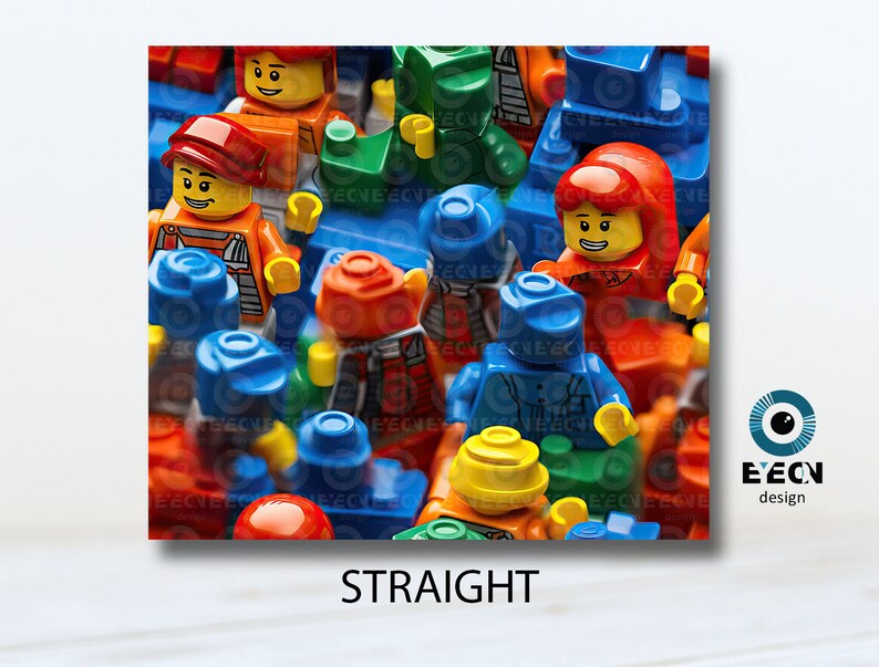 Lego_men_1, 20 Oz Skinny Tumbler Seamless Sublimation Design, Straight ...