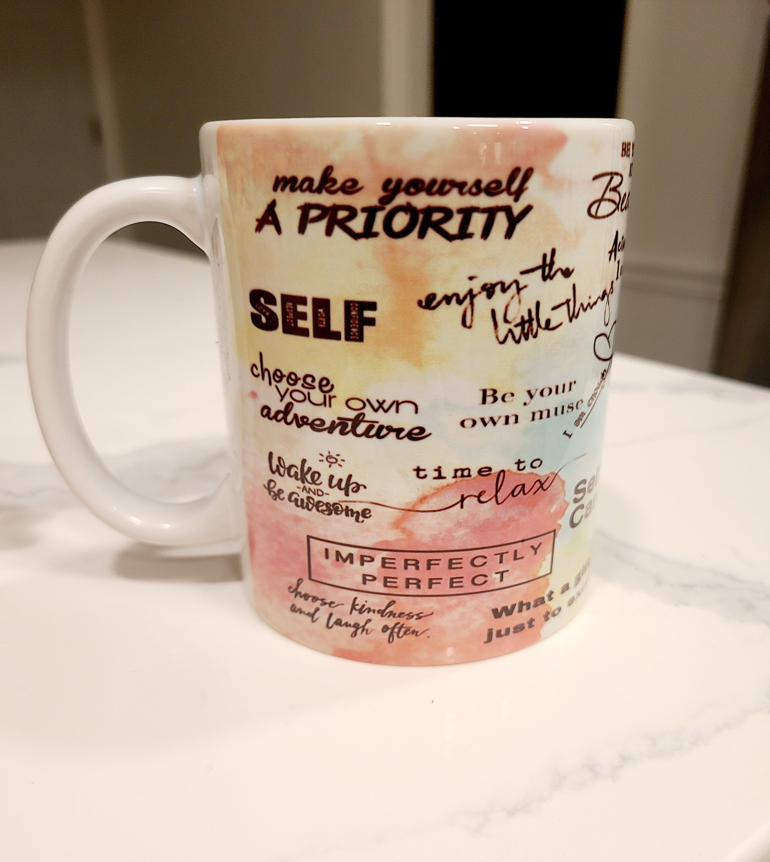 Positive Affirmation Mug, Make It Happen Inspirational Coffee Mug for ...