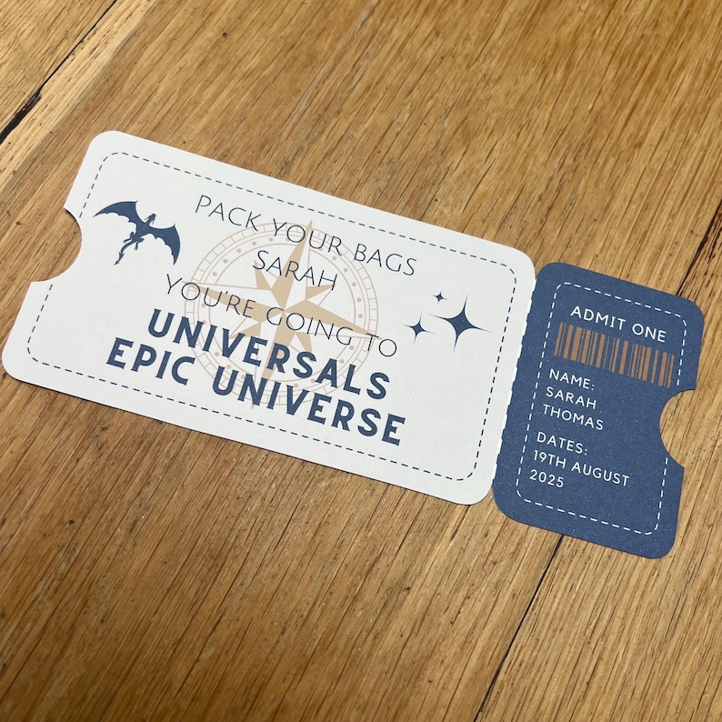 Personalised Universal Studios Gift Voucher. Universal Studios Florida ...