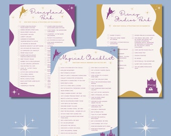 Universal Studios Checklist. Printable Digital Download - Etsy