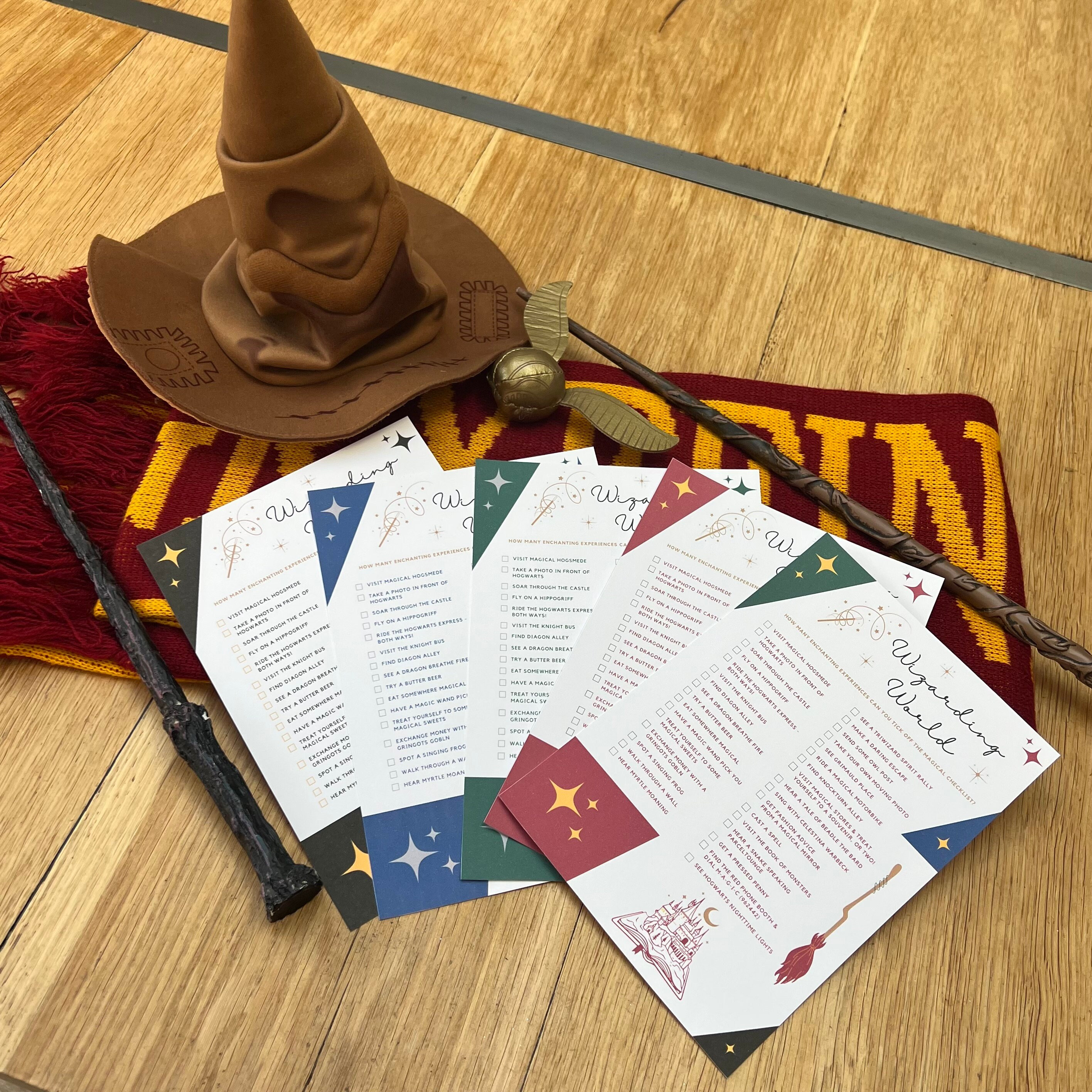 Wizarding World Universal Checklists. Memory Making Checklists - Etsy