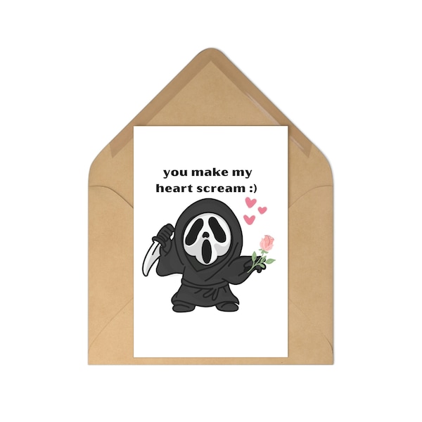 Ghost Face Invitation - Etsy