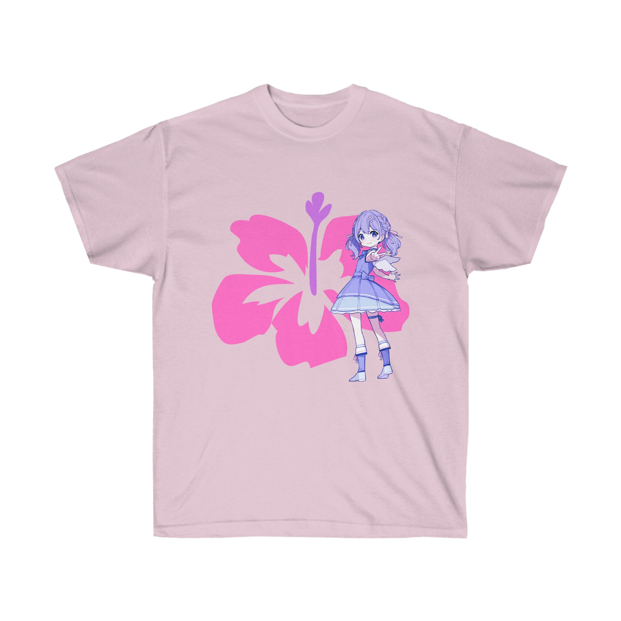 Tropicalcore Waifu Shirt Lilac Edition, Anime Lover Gift, Anime Girl ...