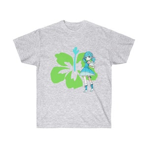 Tropicalcore Waifu Shirt Lime Edition, Tropical Clothes, Anime Girl ...
