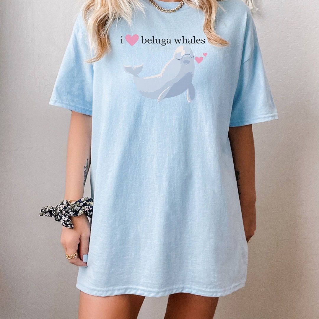 Beluga Whale Shirt, I Love Beluga Whales Shirt, Ocean Shirt, Animal ...
