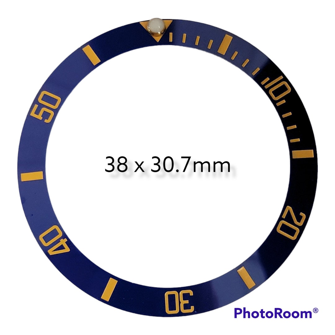 Ceramic Bezel Insert Replacement, 38mm Accessories Ring for 40MM SUB ...
