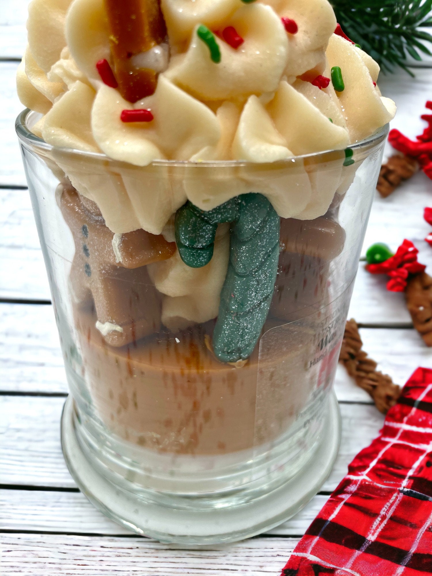 Gingerbread Man Candle. 13oz. Soy Candle/strong Scented Wax/gift Box ...