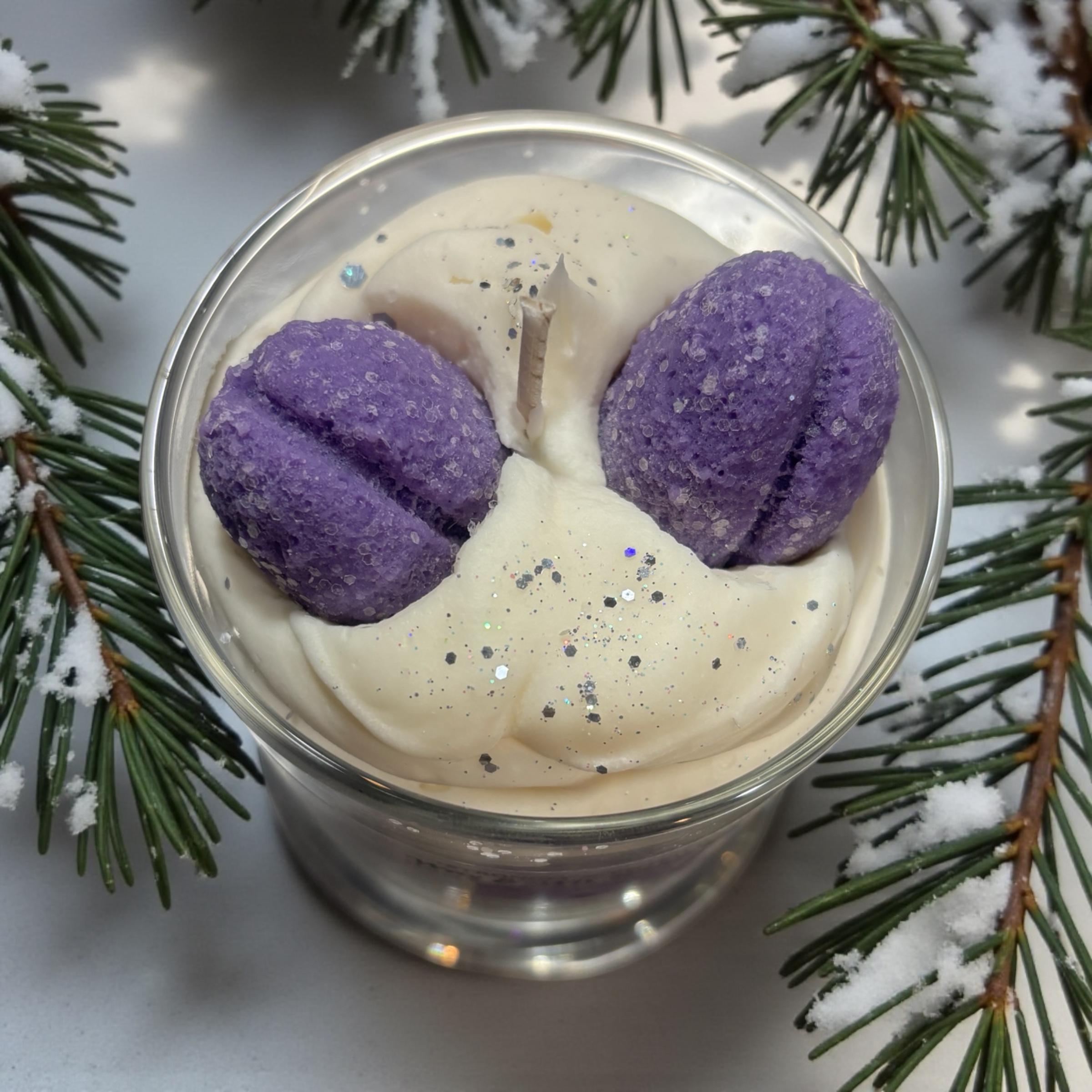 Frosted Sugar Plum Candle. 13oz. Soy Candle/strong Scented Candle ...