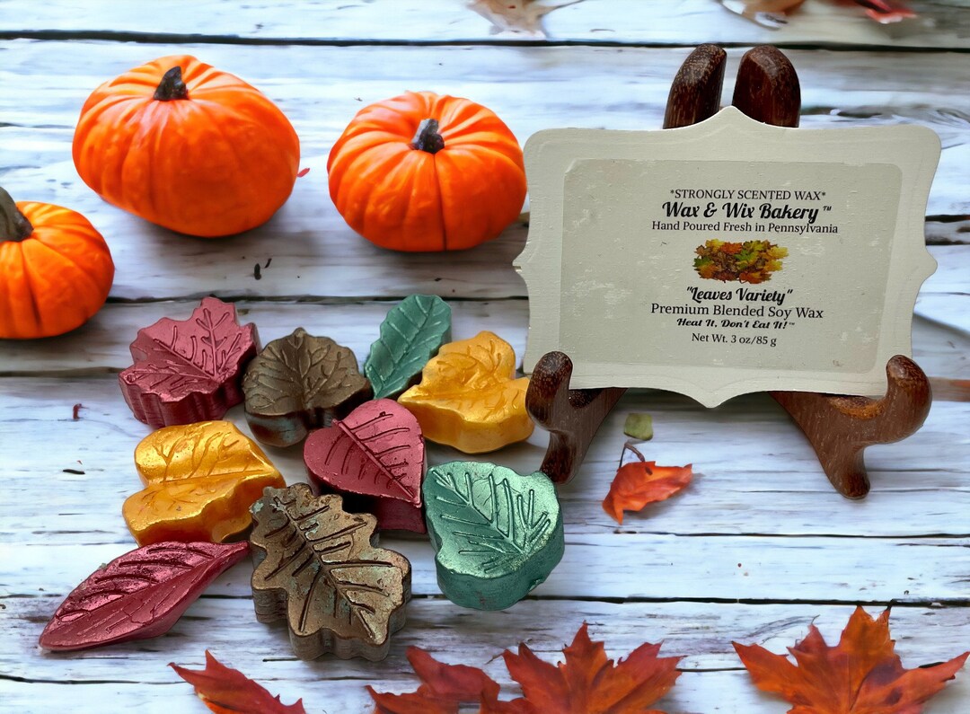 Leaves Wax Melts. 4 Scent Variety Pack. 3 Oz. Soy Wax Melts/leaf Shaped ...